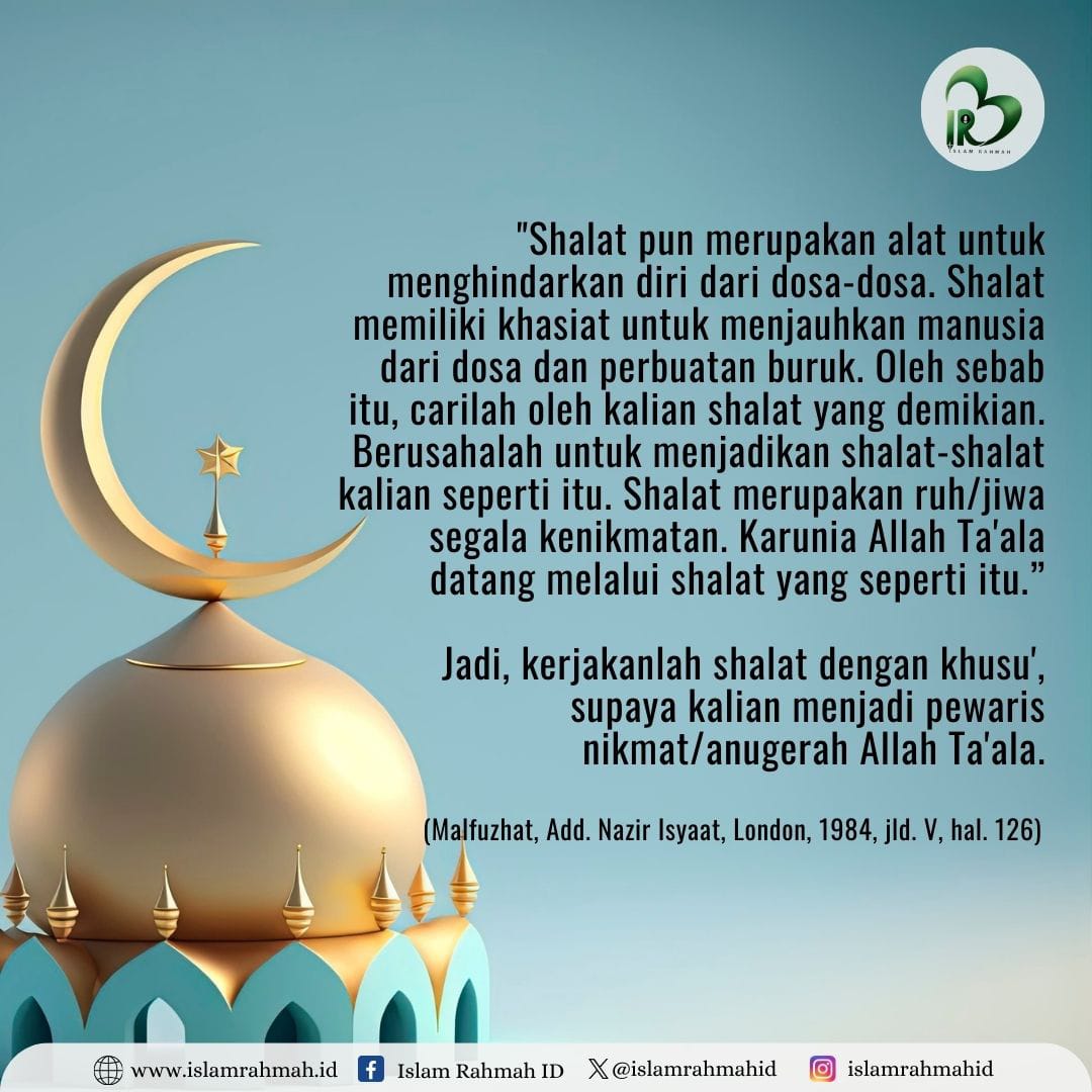 Shalat sebagai Sarana Menghindarkan Diri dari Dosa dan Perbuatan Buruk ...