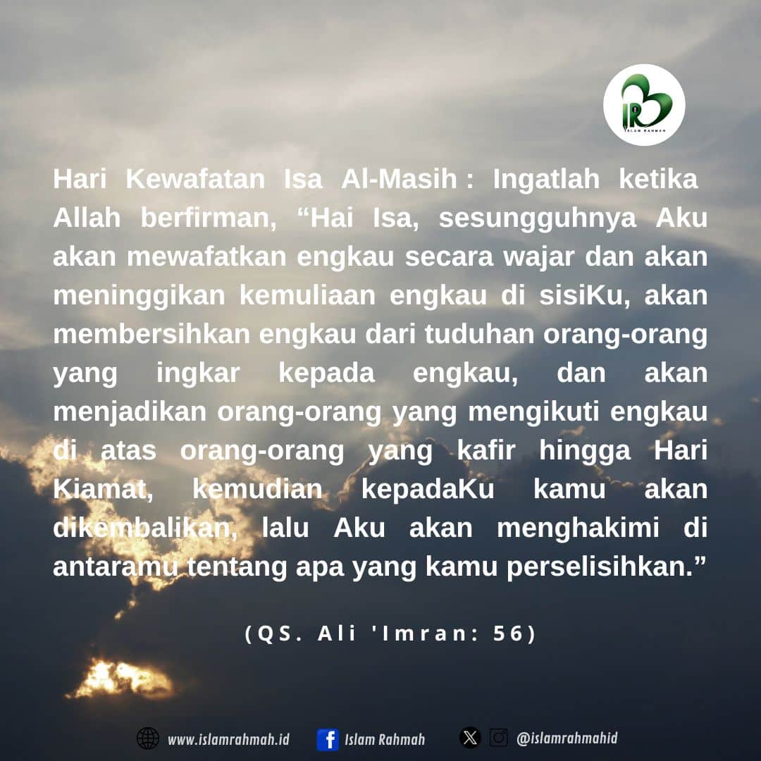 Hadhrat Nabi Isa as. Tidak Wafat di Tiang Salib, Berikut Bukti-buktinya ...