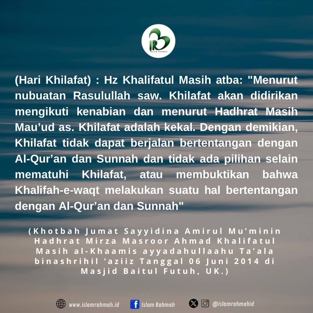 PEMIMPIN DALAM AGAMA DAN PENTINGNYA SISTEM KHILAFAT - Islam Rahmah